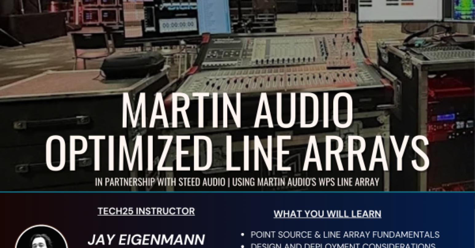 Martin Audio: Optimized Line Arrays Training | January 22nd, 2026 ...