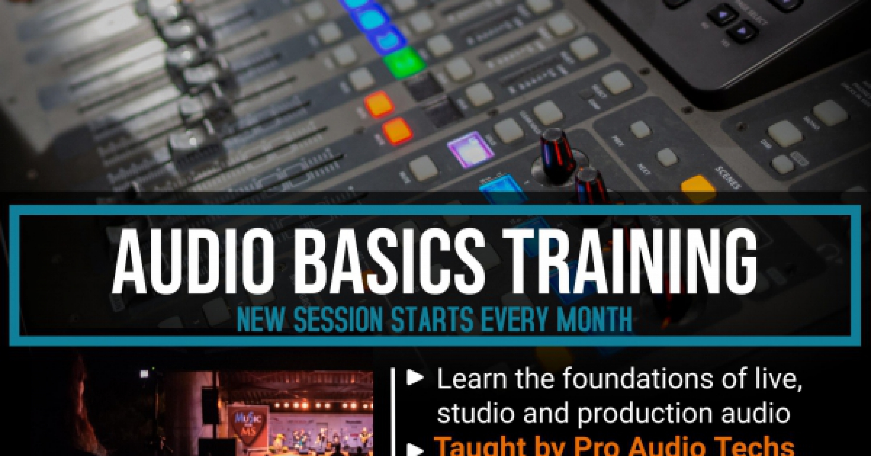 Register NOW! for Audio Basics | News | Tech25 | Tech25 | Event ...
