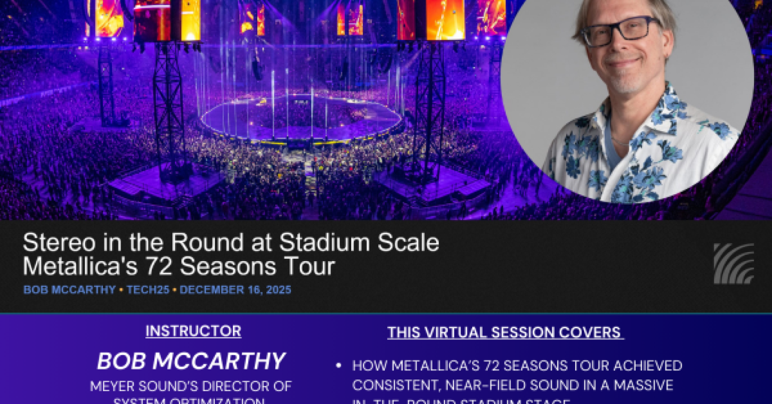 Bob McCarthy: Stereo in the Round at Stadium Scale - Virtual ...